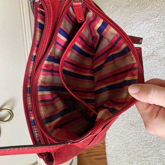 Danier | Bags | Danier Genuine Leather Red Cross Body Purse | Poshmark